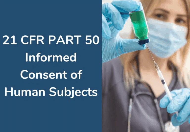 Informed Consent: The 8 Regulatory Elements of 21 CFR 50